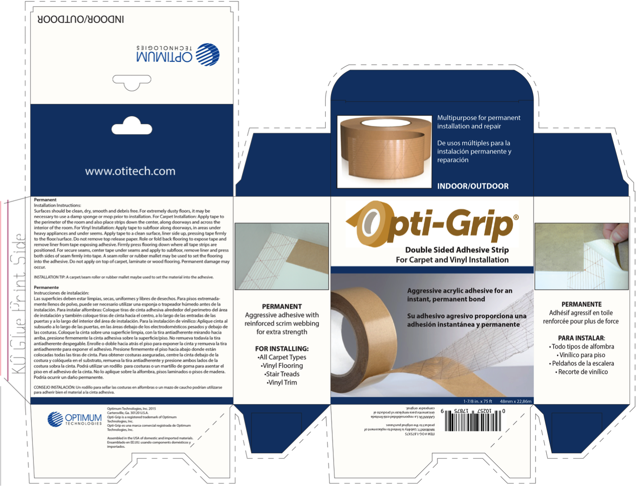 Commercial Grade Carpet Seaming Tape | Opti-Grip® Double-Sided Adhesive